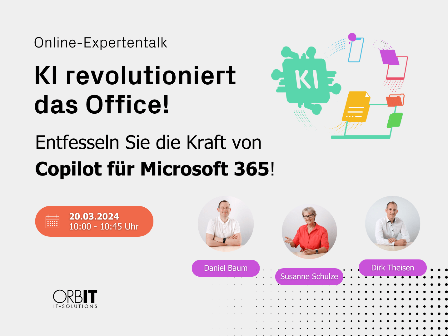 Online-Expertentalk | Copilot für Microsoft 365 – ORBIT IT-Solutions